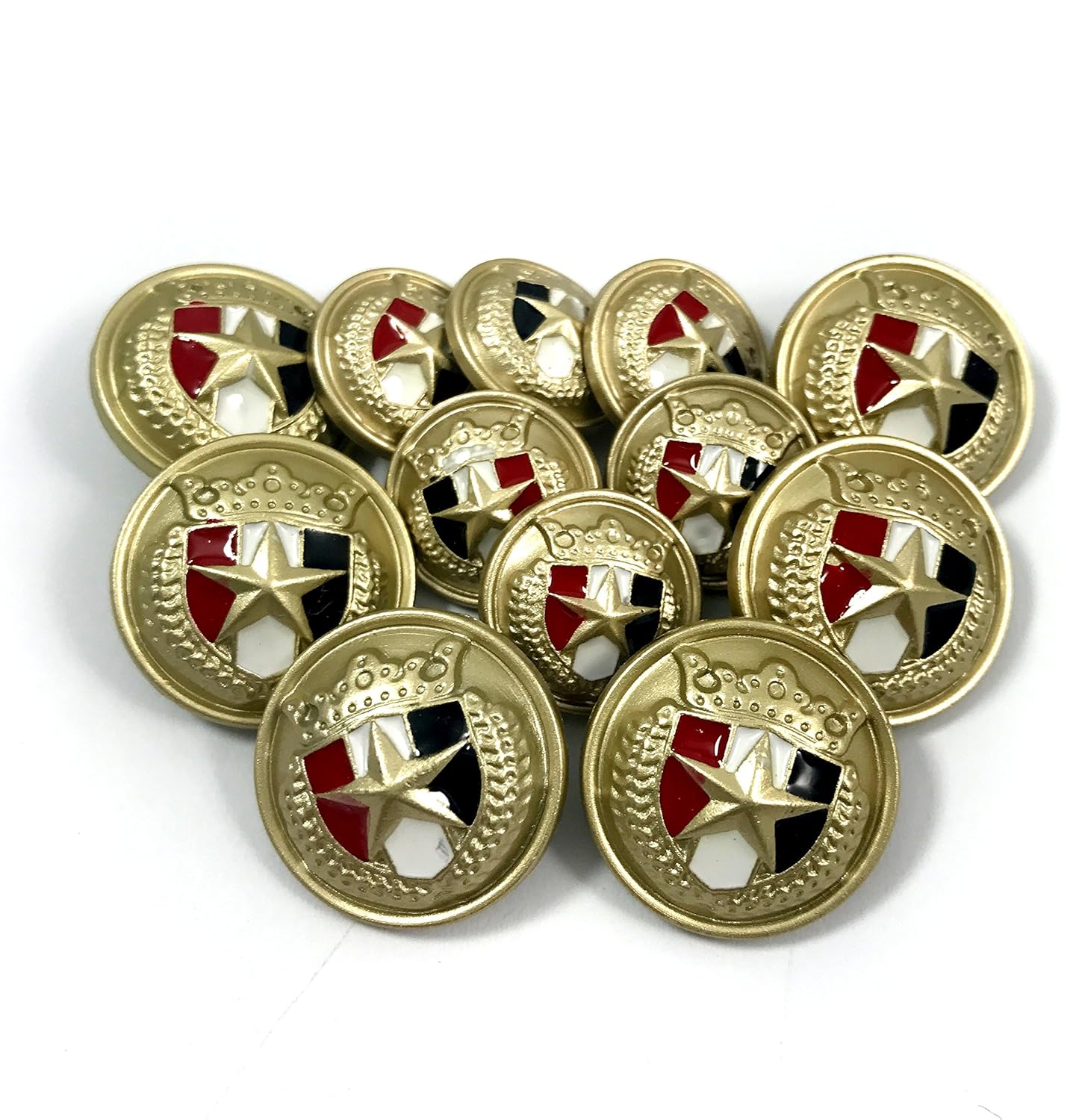 India Button 6 Big 6 Small Bottom Hole Suit Sherwani Metal Buttons ...