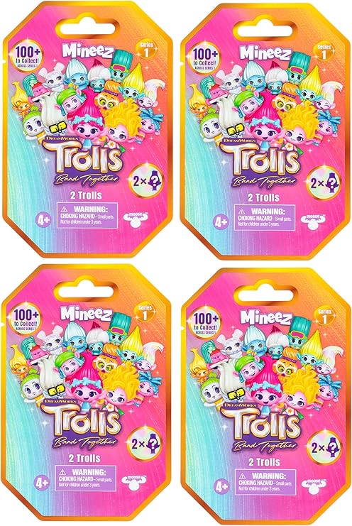 Amazon.com: DREAMWORKS TROLLS Band Together Mineez 1.5 Inch Collectible ...