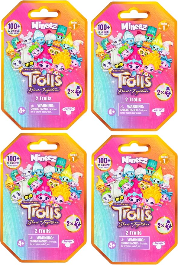 Amazon.com: DREAMWORKS TROLLS Band Together Mineez 1.5 Inch Collectible ...