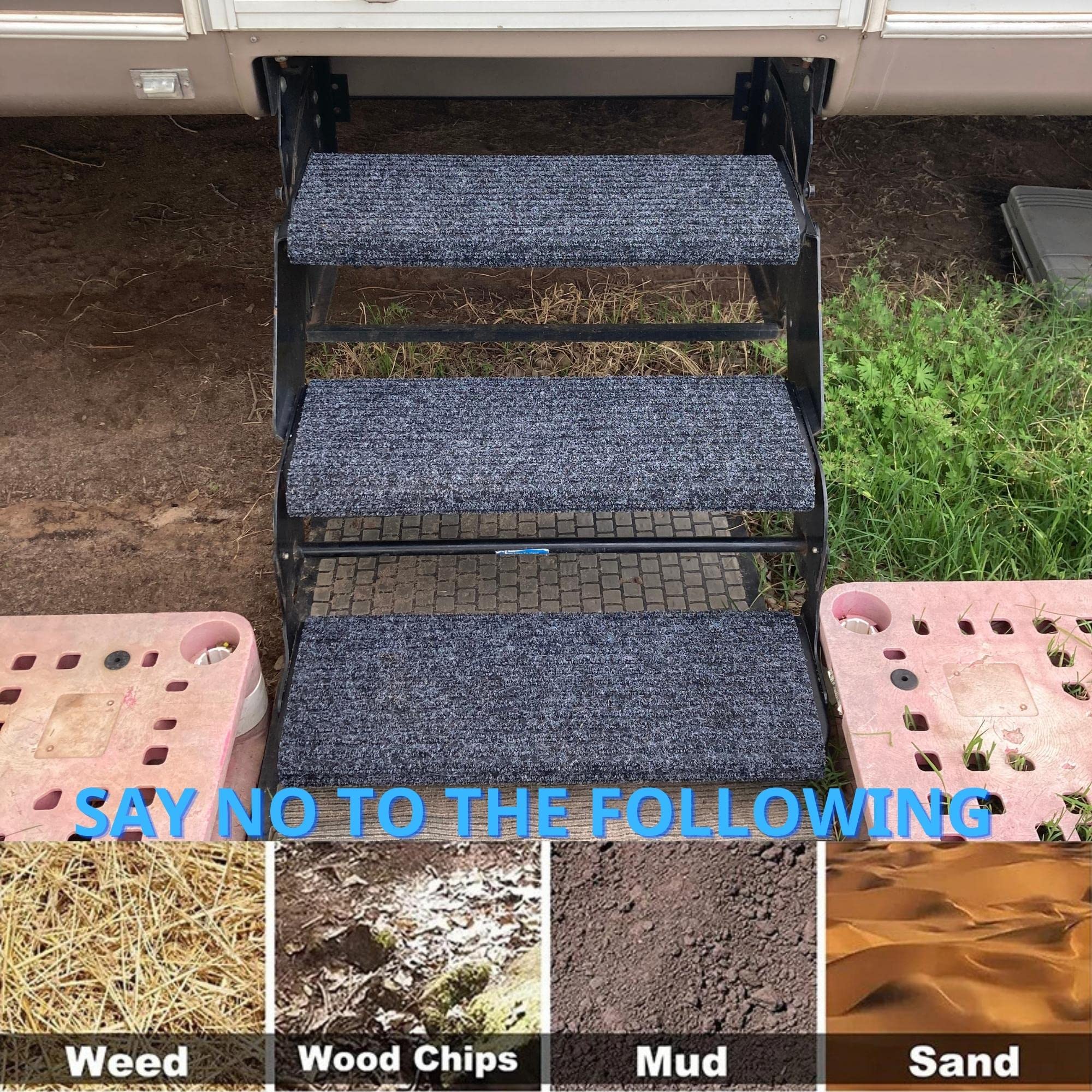 Snapklik.com : Sintron RV Step Rug 22 Inches Wide 3 Pack - Camper Stair ...
