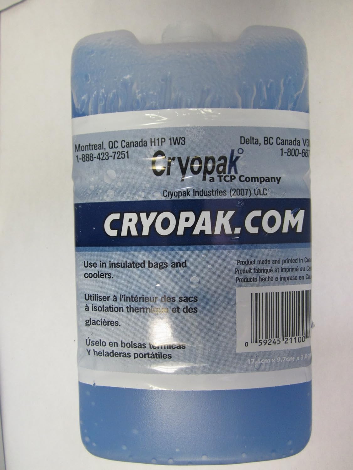 Amazon.com: Cryopak Blue 7in x 4in x 1.5in Reusable Ice Pack Cooler ...
