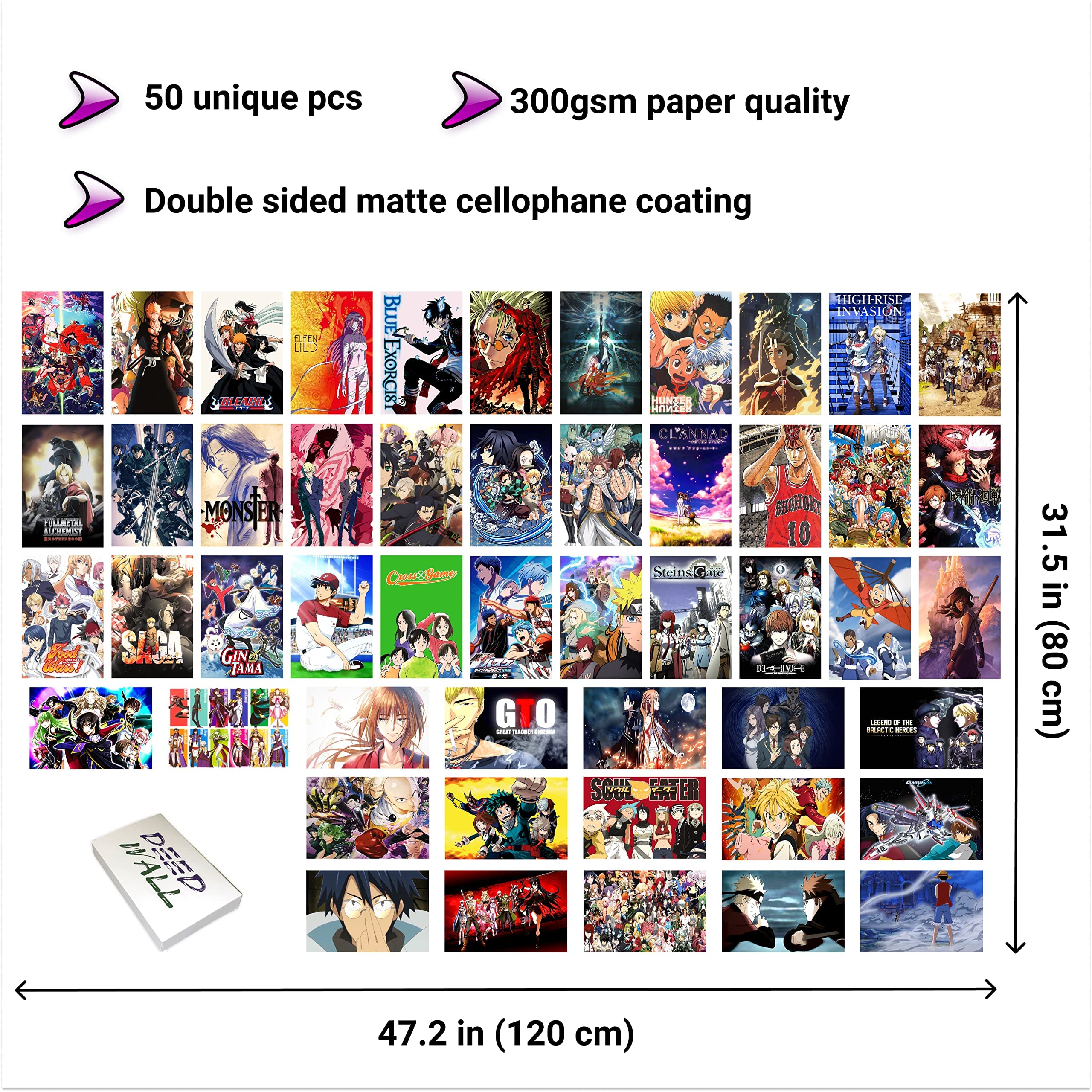 DEED WALL Anime Posters for R...B09JVGBTDL | Encarguelo.com