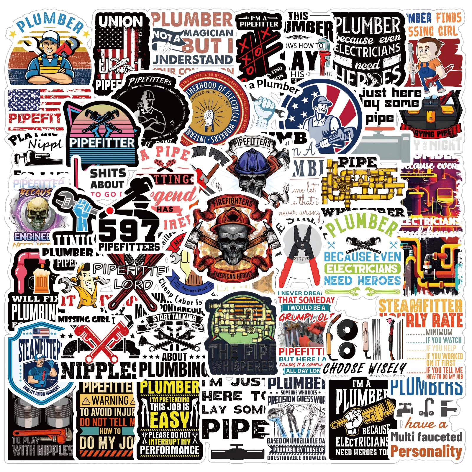 Pipefitter Decals Pipe Fitter Stickers For Sale | TeePublic