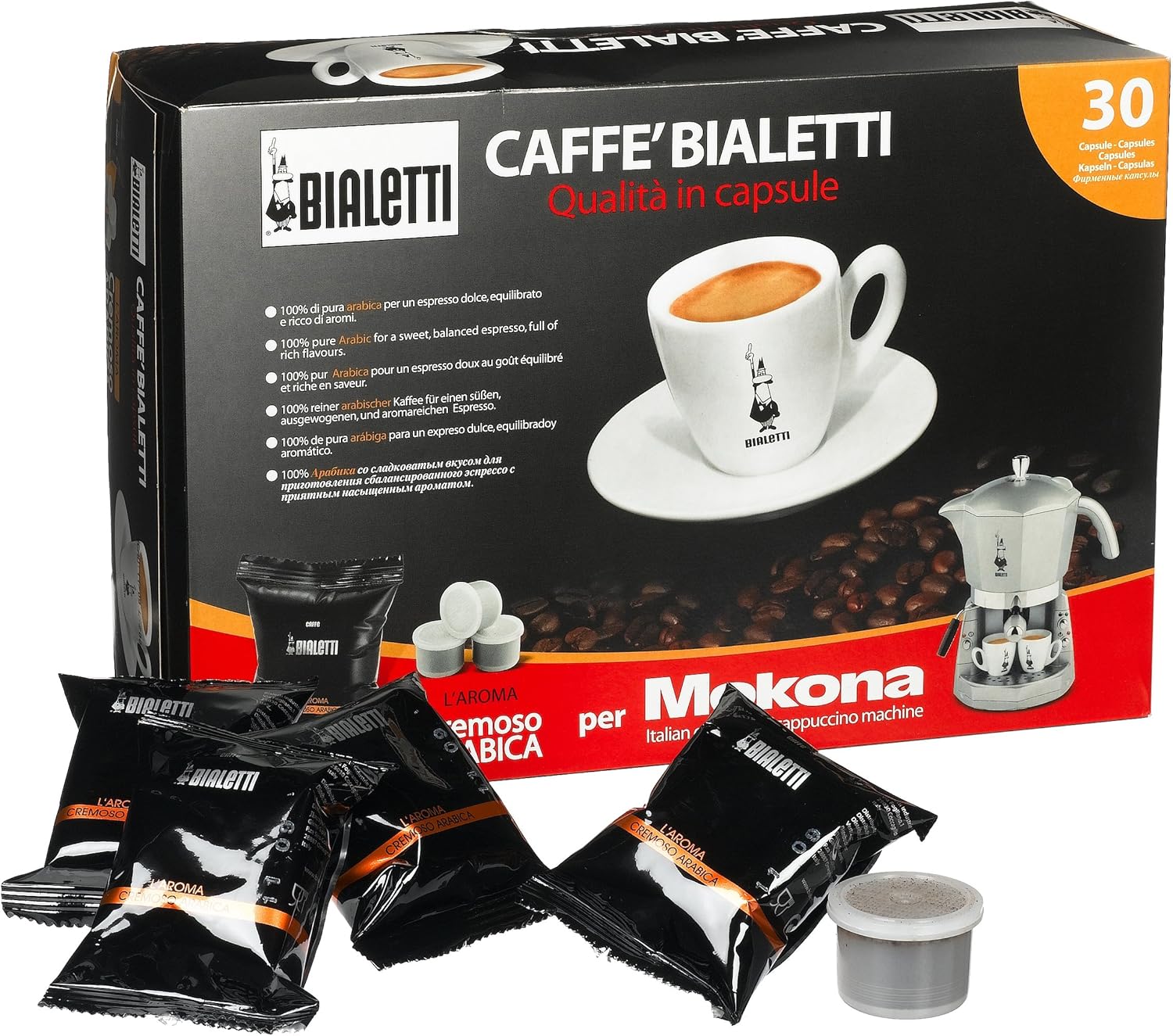 Amazon.com: Bialetti Coffee Capsules - Arabica 30 Count : Grocery ...