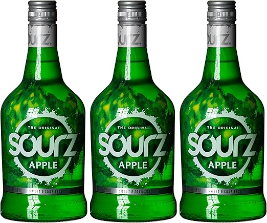 Sourz Apple | Sweet & Sour Likör | 15 % vol |700 ml Einzelflasche ...