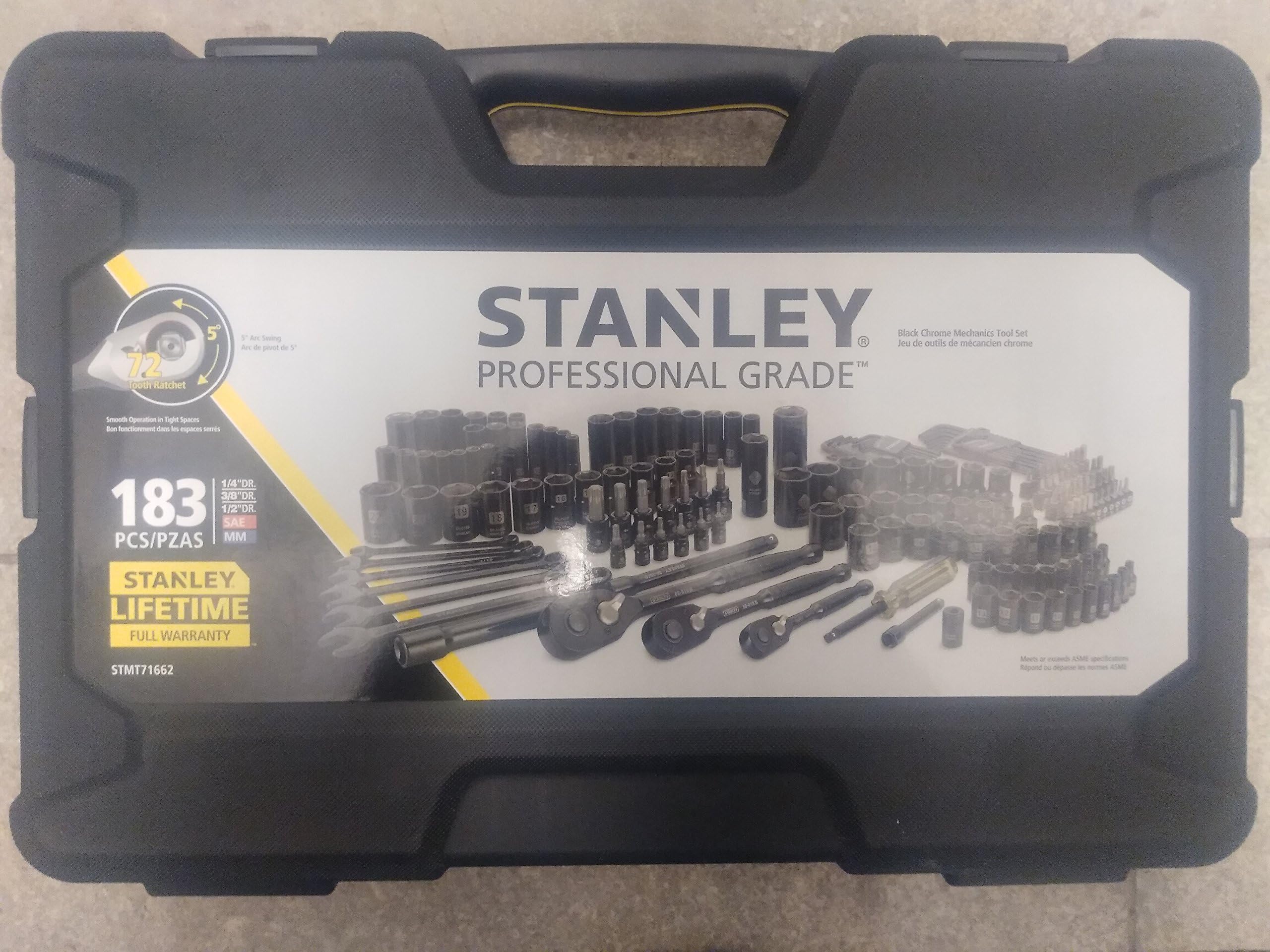Stanley 229 Piece Professional Black Chrome Socket Set : Amazon.ca ...
