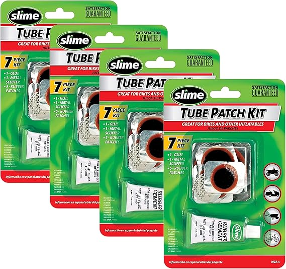 Amazon.com: Slime 1022-A Rubber Tube Patch Kit With Glue, Pack of 4 ...