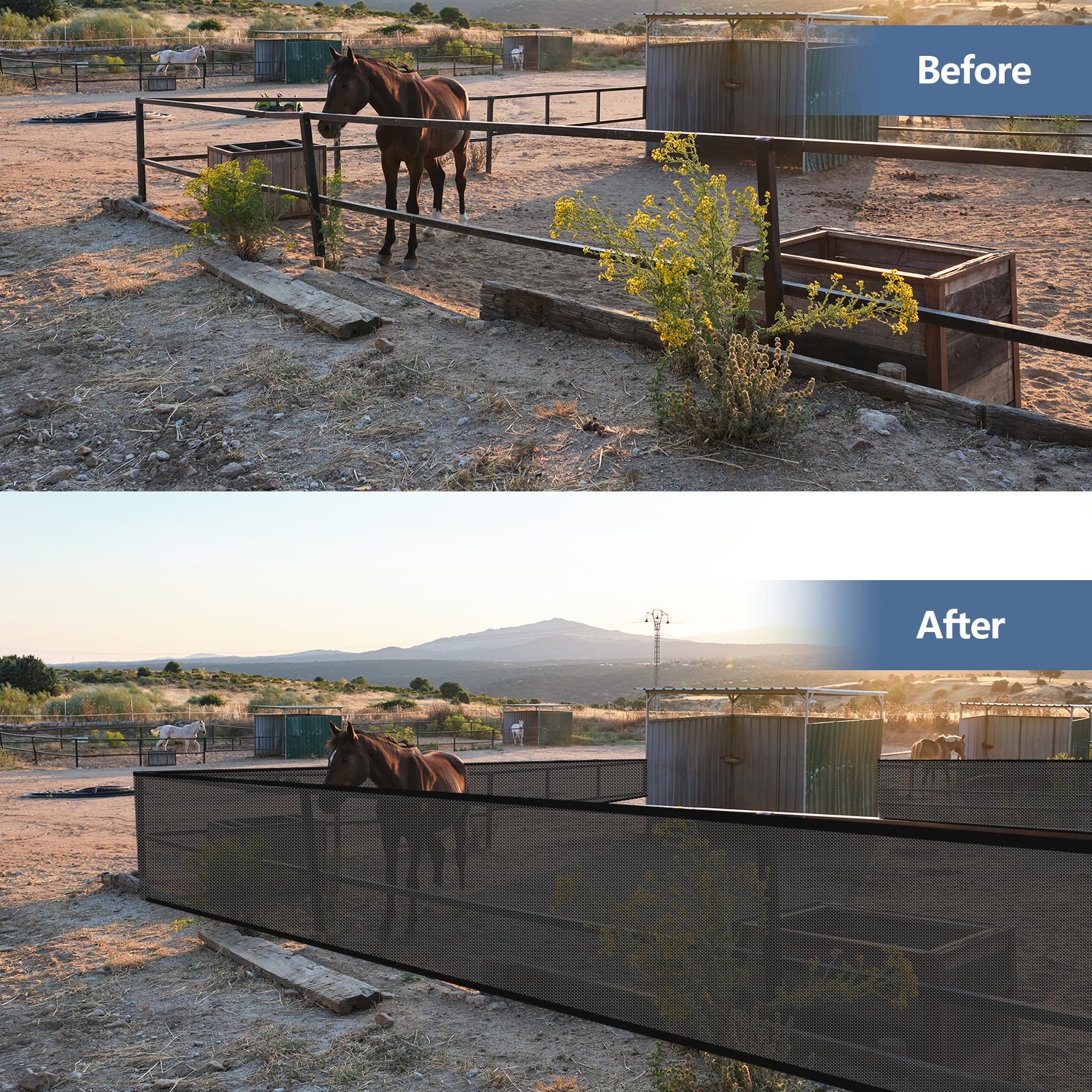 Horse Panels Retaining Wall