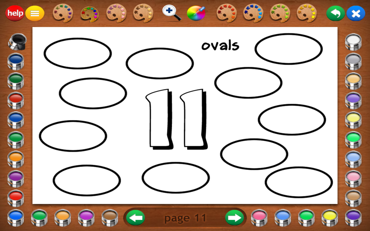 Coloring Book 23: Counting Shapes - App on Amazon Appstore