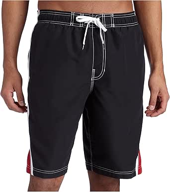 Amazon.com: Speedo Men's Molokai Plaid Splice Volley Watershorts, Black ...