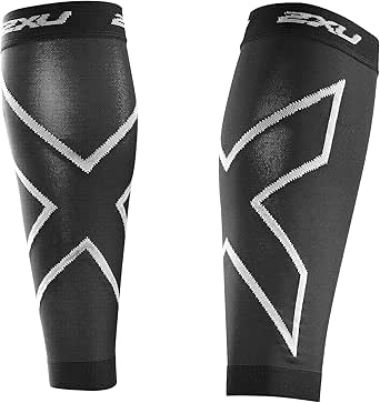Amazon.com: 2XU Compression Recovery Calf Sleeves, Black, Small ...