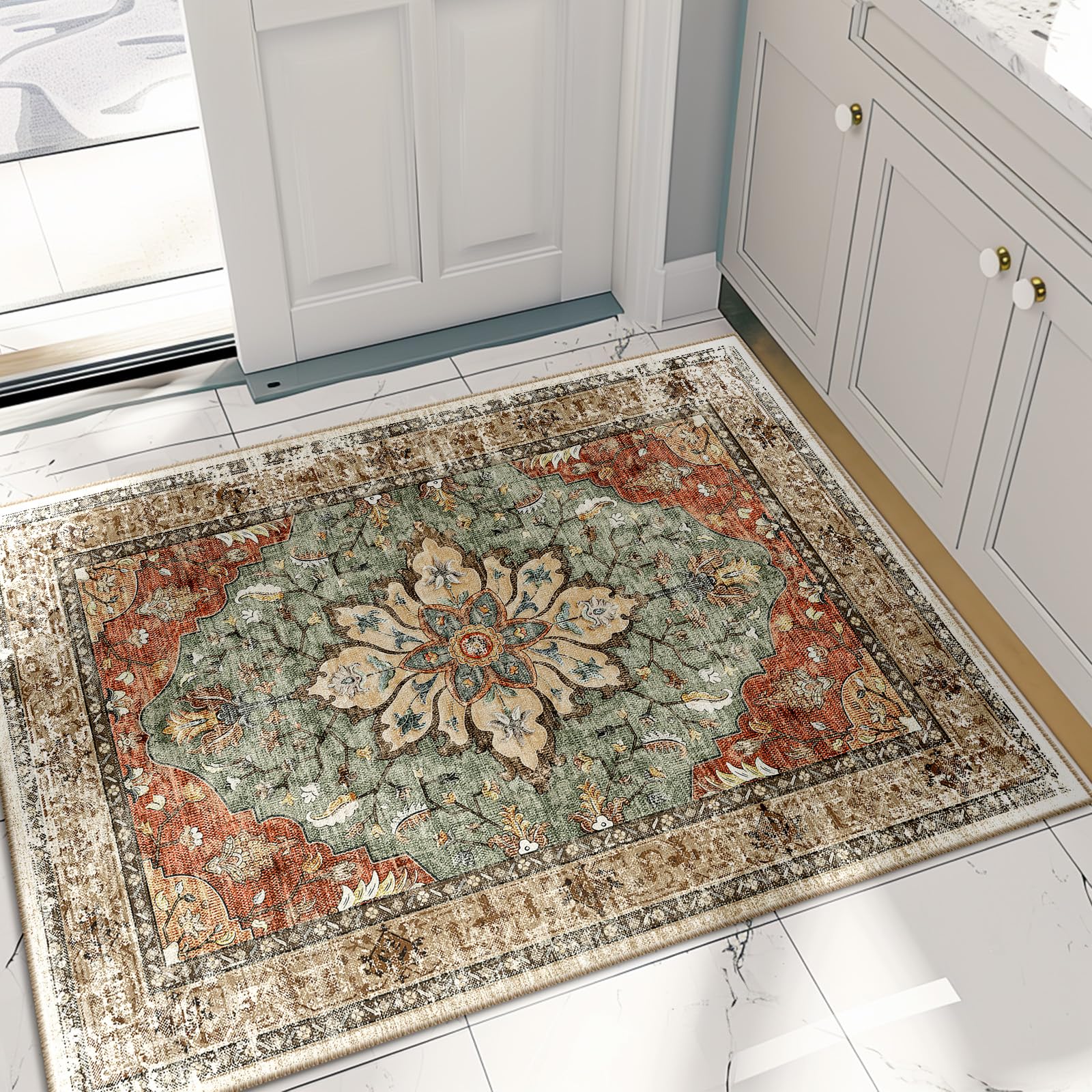 Amazon.com: RELEANY 2x3 Area Rugs 2x3, Washable Rug, Non-Slip, Kitchen ...