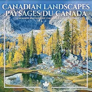 2024 Canadian Landscapes Mini Wall Calendar (Bilingual French) (English ...