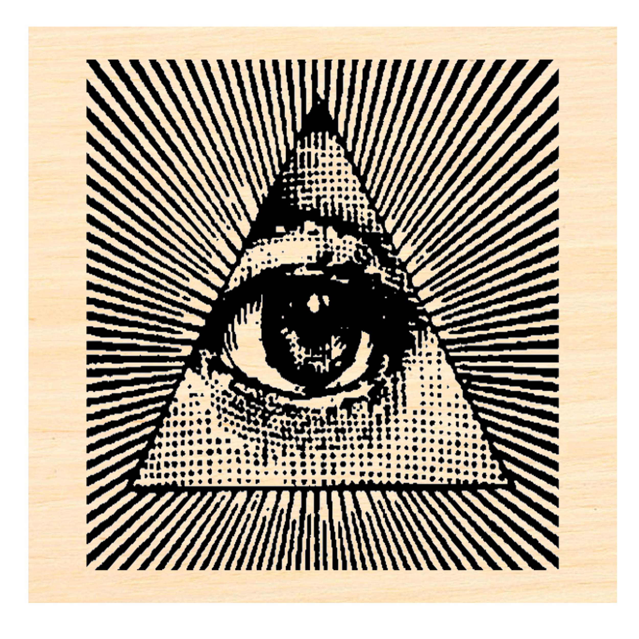 Amazon.com: P123 Eye Triangle Rubber Stamp : Arts, Crafts & Sewing