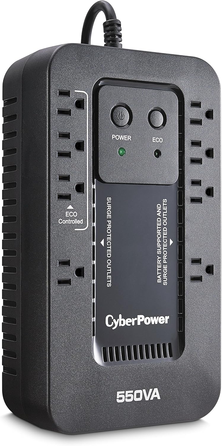 Amazon.com: CyberPower EC550G Ecologic Battery Backup & Surge Protector ...
