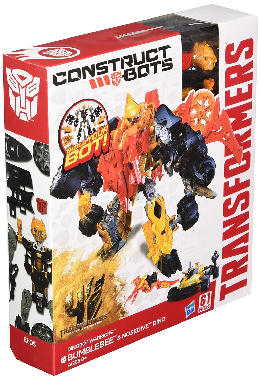 Buy Transformers Age of Extinction Construct-Bots Dinobot Warriors ...