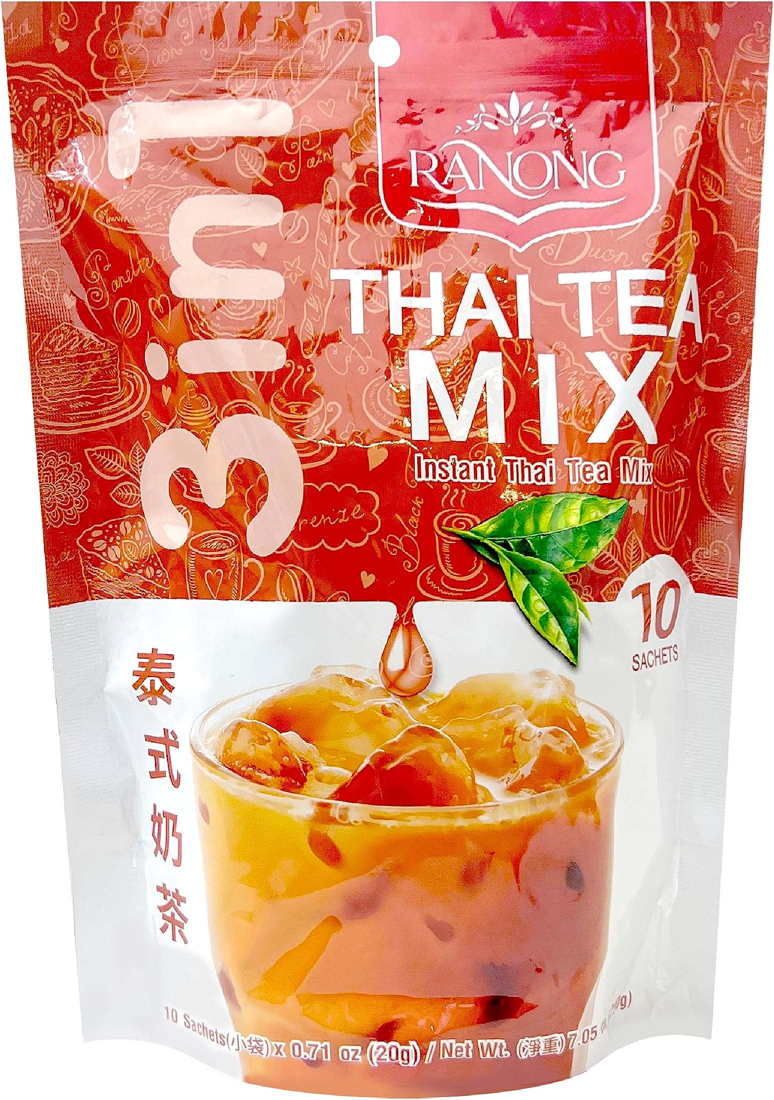 Amazon.com : Thai Iced Tea Mix, Traditional Restaurant Style, 16 oz ...