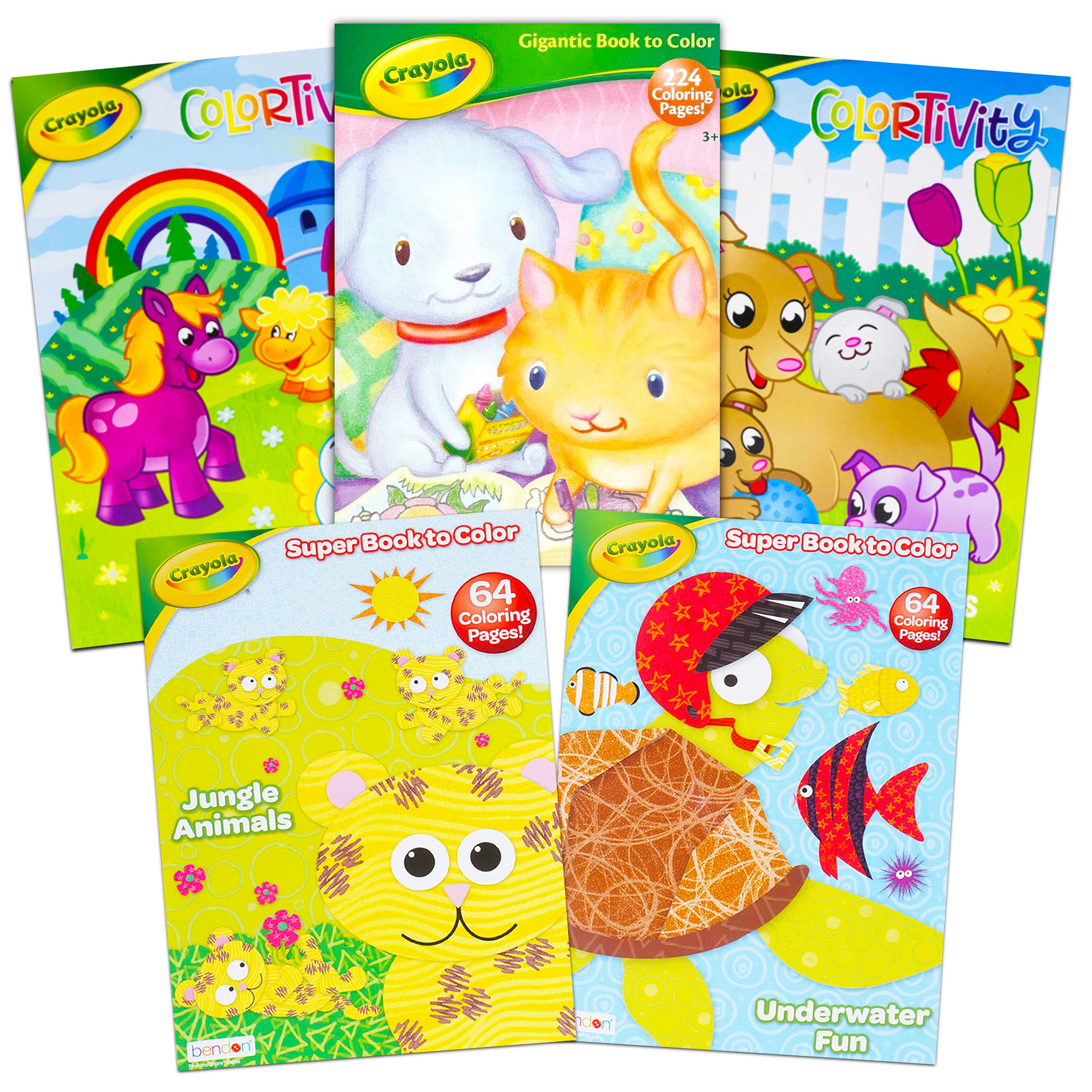Crayola Coloring Books for Kids Toddlers Crayola Learning Set Bundle ...