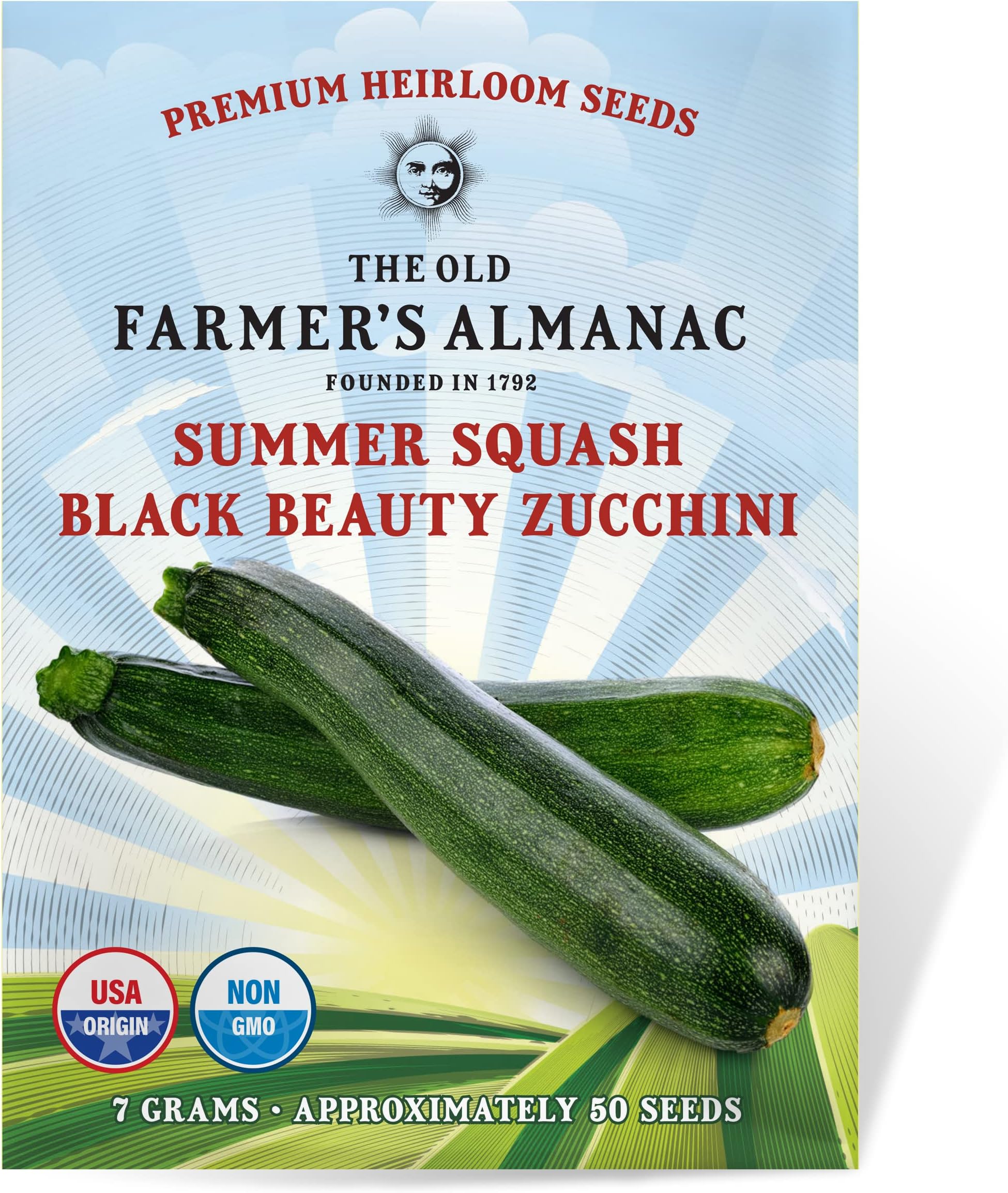 Amazon.com : The Old Farmer's Almanac Heirloom Summer Squash Seeds ...