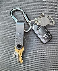 Amazon.com: Compact Leather Key Holder, Switch Blade Style, Holds Up to ...