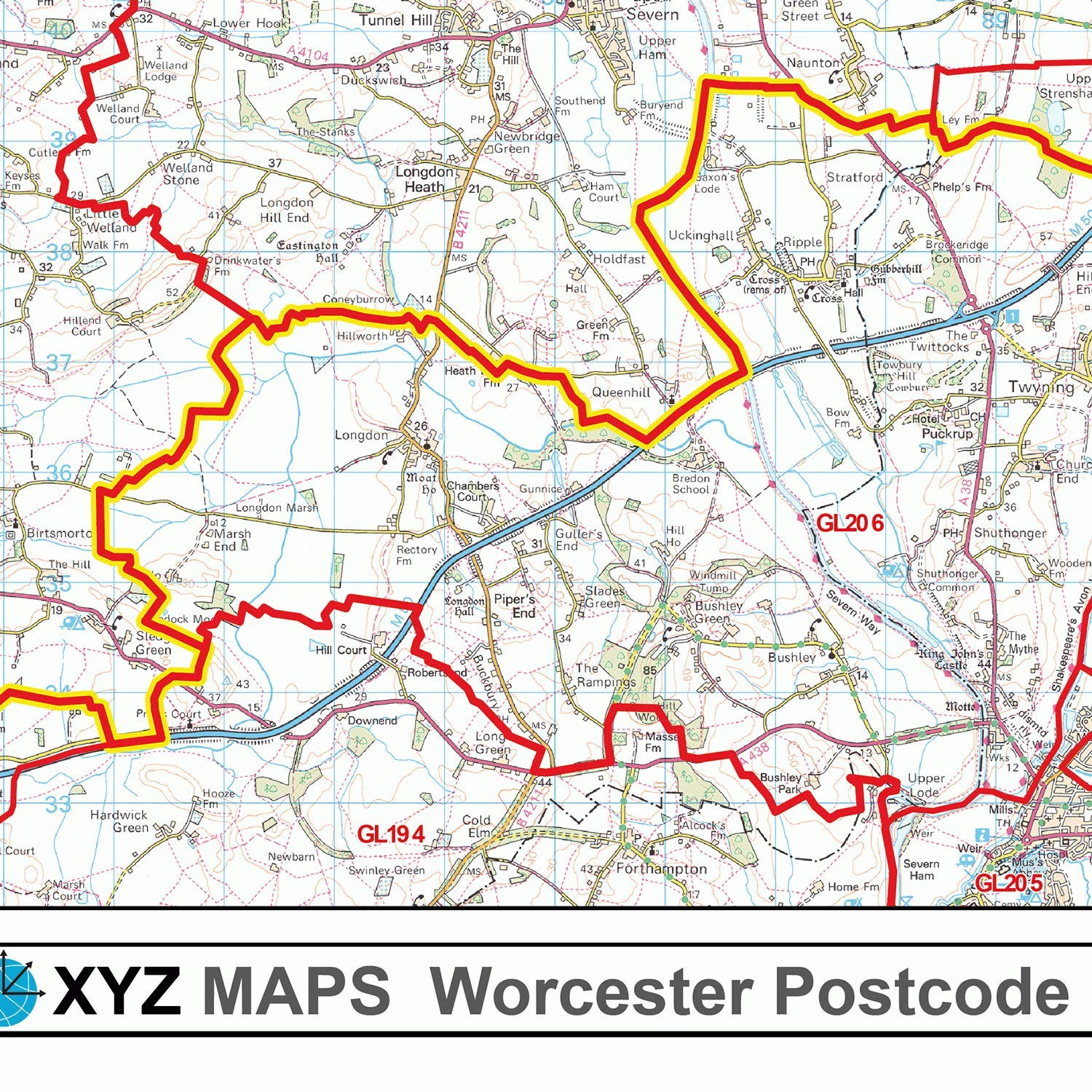 Mapa Del Código Postal De Worcester Ma Worcester County Massachusetts