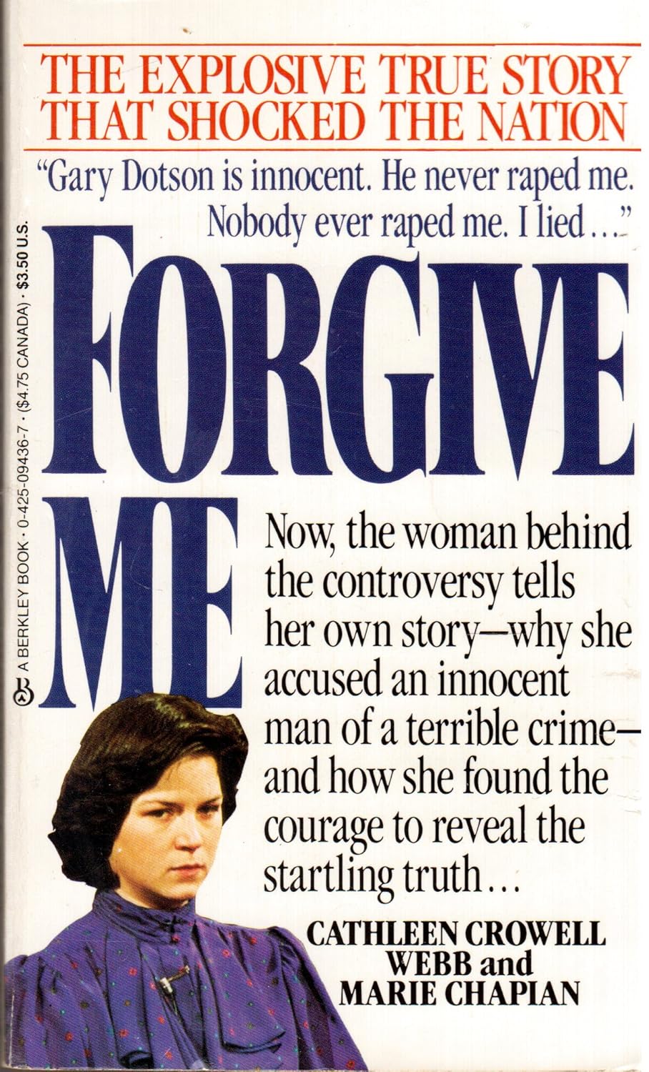 Forgive Me: Cathleen Crowell Web, Marie Chapian: 9780425094365: Amazon ...