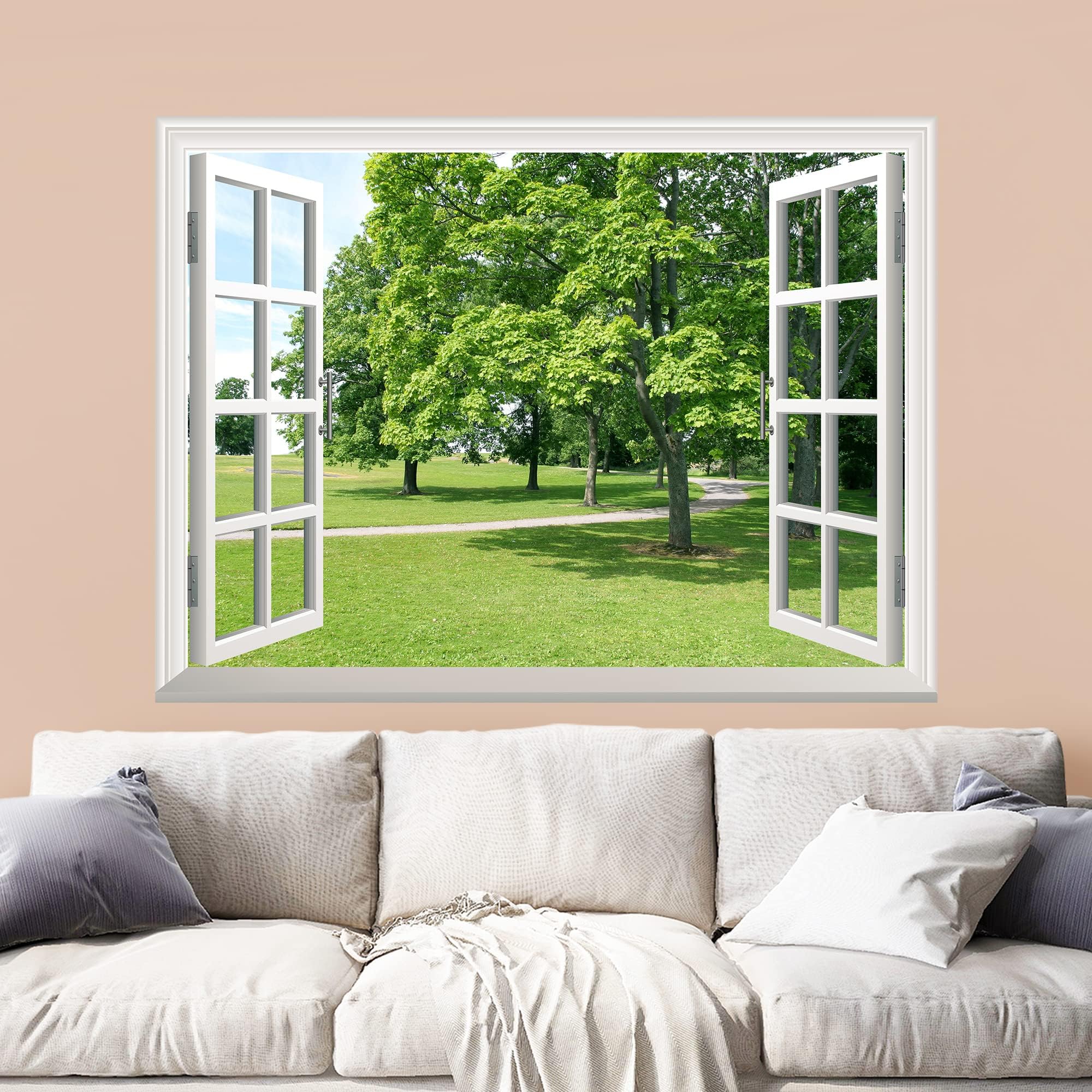 Amazon.com: Self-Adhesive Forest Grass Wall Murals Art Poster Sitcker ...