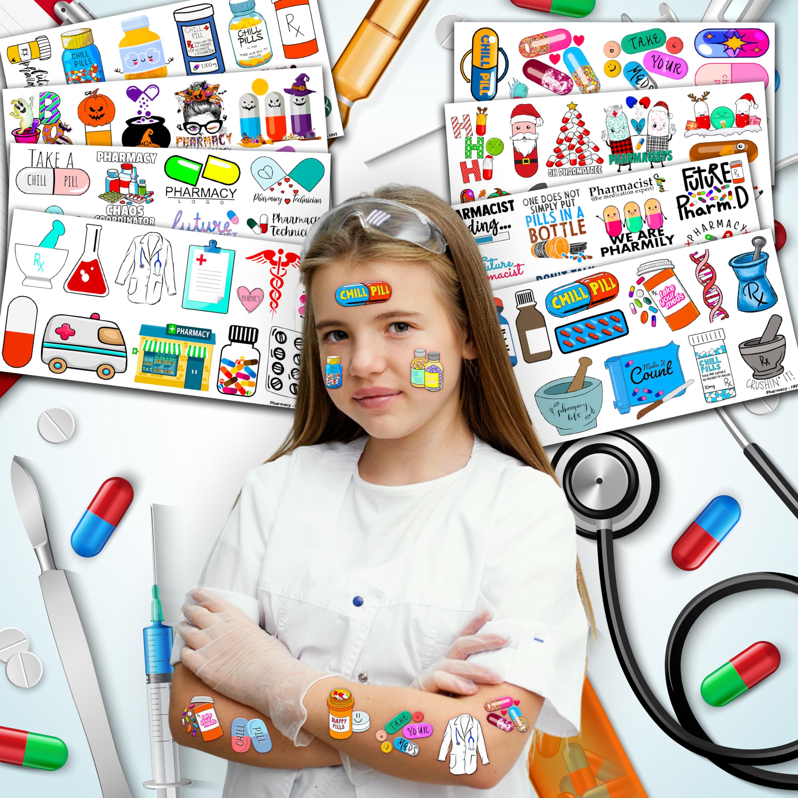 Pharmacy Tech Tattoos Pharmacy Svg Etsy UK