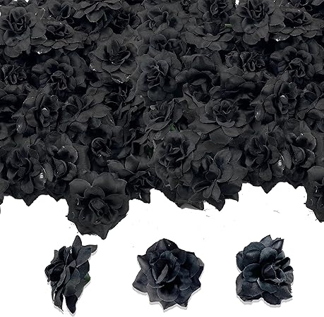 Amazon.com: Mintalin 120pcs Artificial Silk Roses Head Fake Rose Flower ...