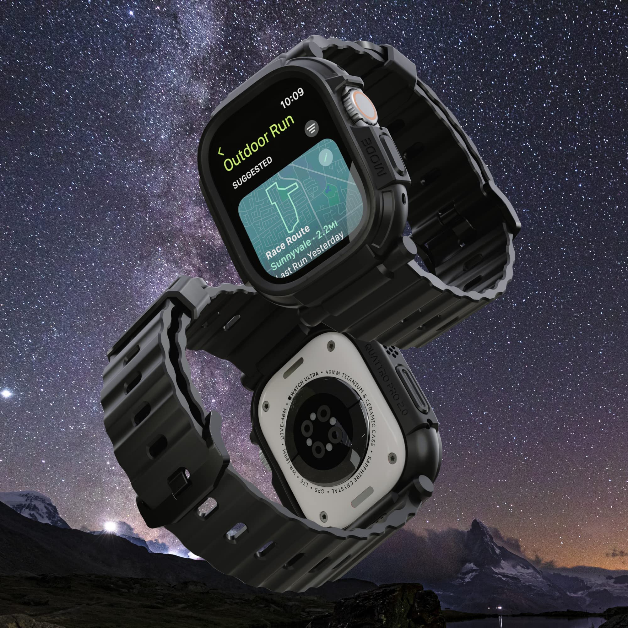 elkson Compatible with Apple Watch Ultra Bumper Case Band 49mm Screen ...