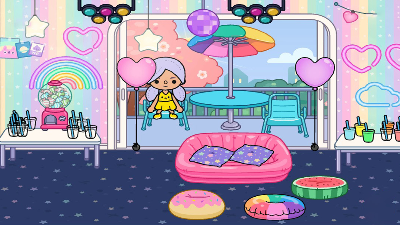 Neon Rainbow House for Toca Boca - App on Amazon Appstore