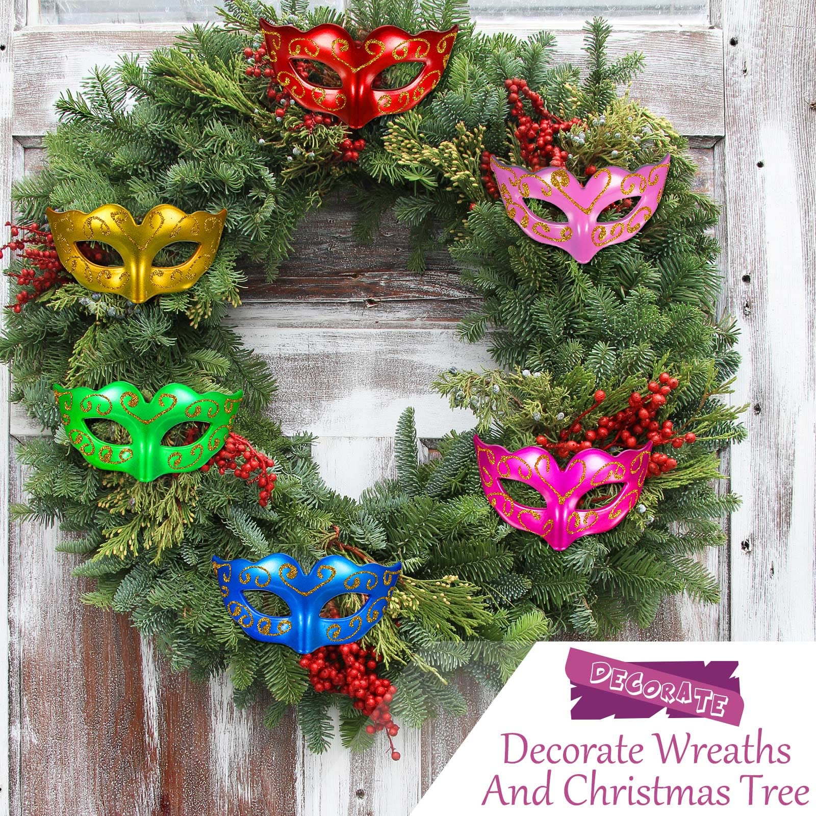 Snapklik.com : 24 Pcs Mini Mardi Gras Mask Mini Masks Masquerade ...