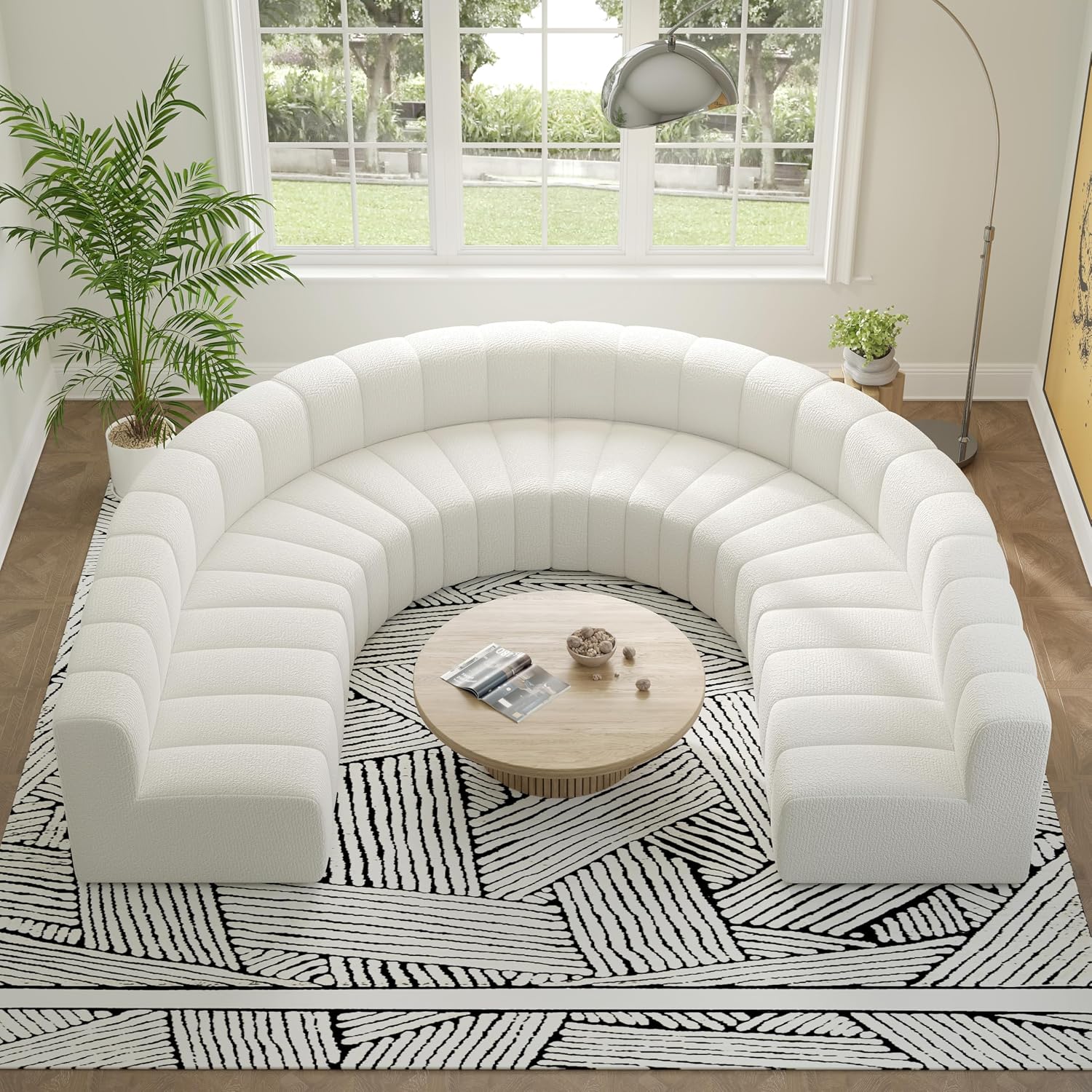 Amazon.com: LEVNARY Modular Sectional Sofa, Convertible U-Shape ...