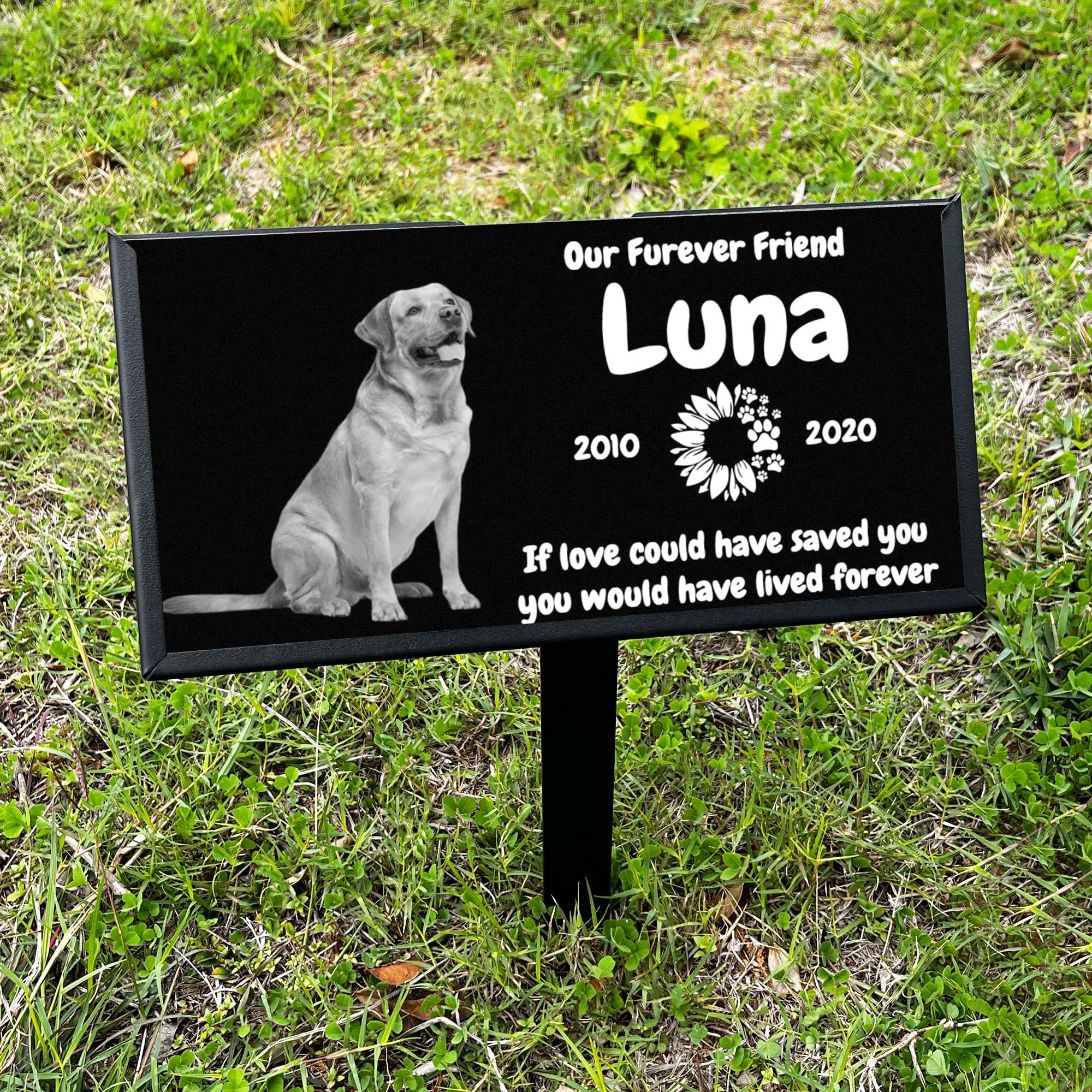 Amazon.com : ODB Personalized Tombstones for Graves with Photo Name ...