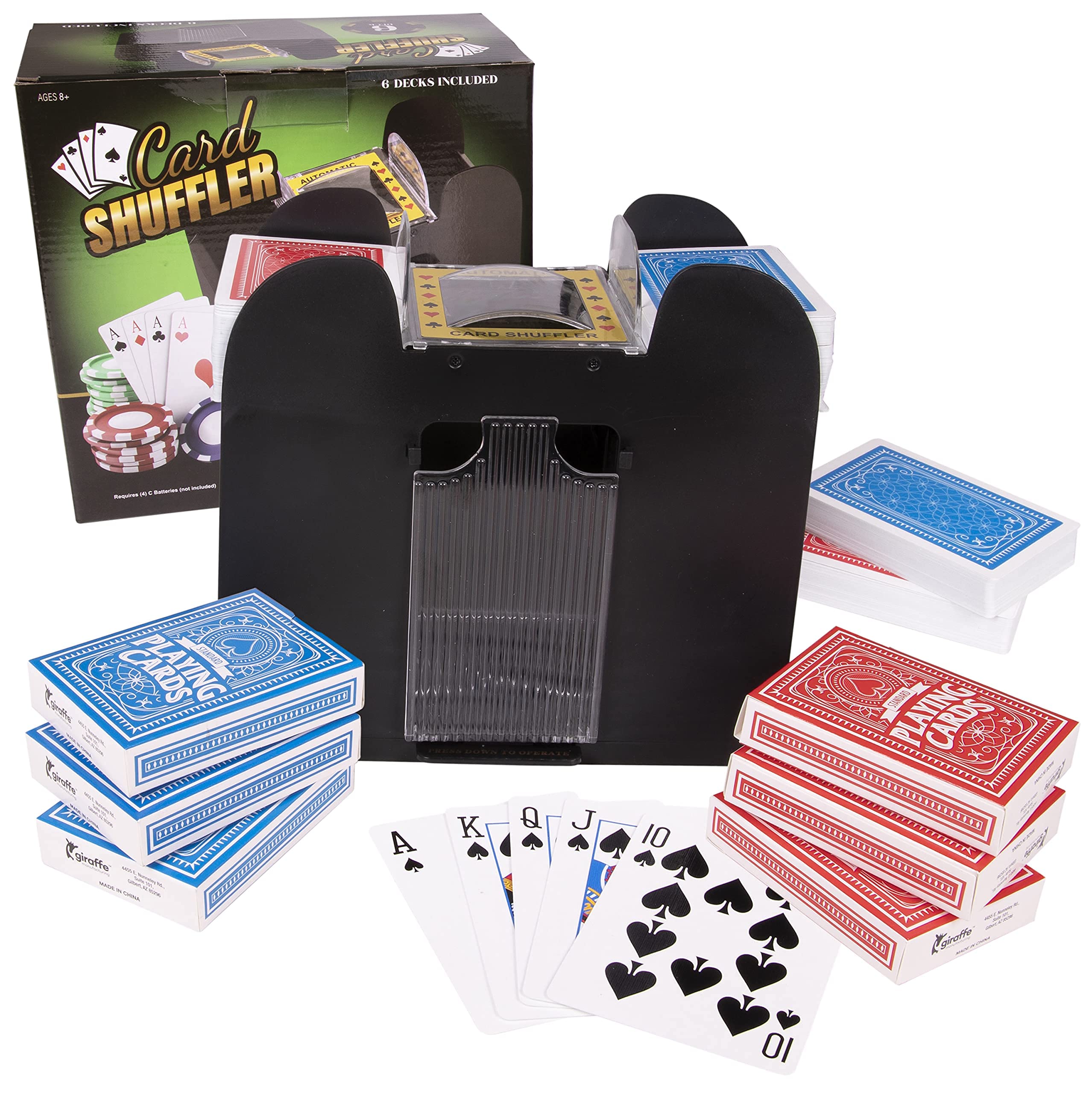 Snapklik.com : Automatic Card Shuffler - Battery-Powered Card Shuffler ...