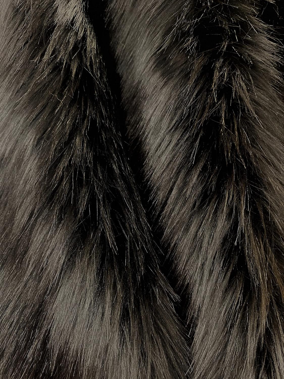 Amazon.com: Sasha Black 2 Inch Long Pile Soft Luxury Faux Fur Fabric ...