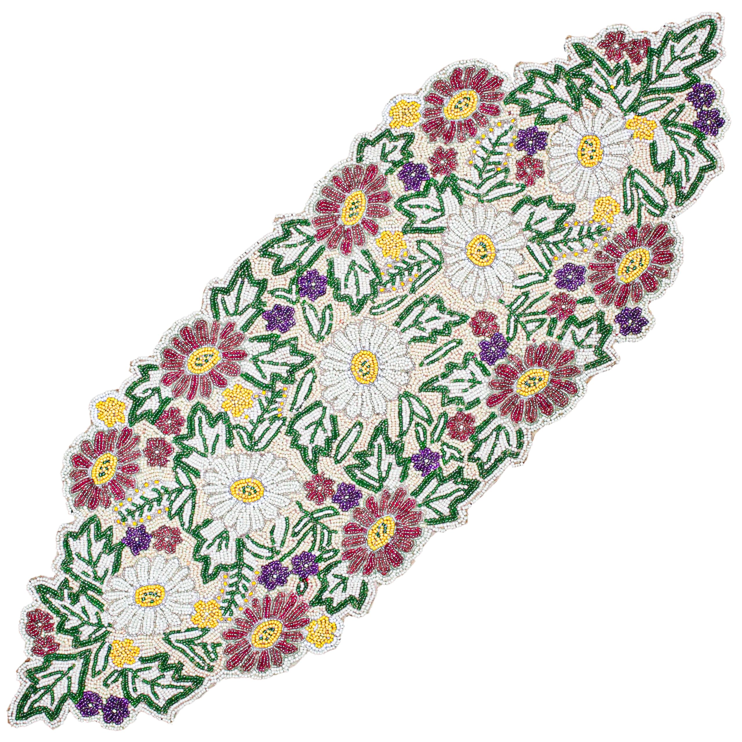 Beaded Table Runner, Handcrafted Table Decor, Decorative Table ...