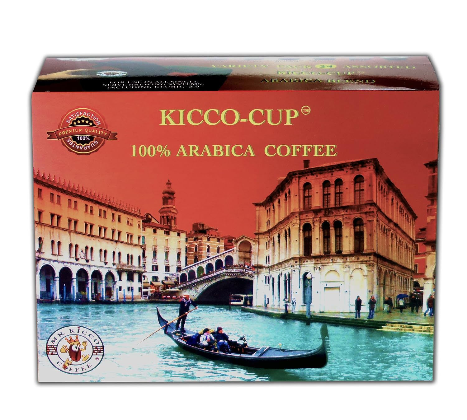 Amazon.com: Kicco-Cup Mr. Kicco Blend Pack of 24 K-cups : Grocery ...