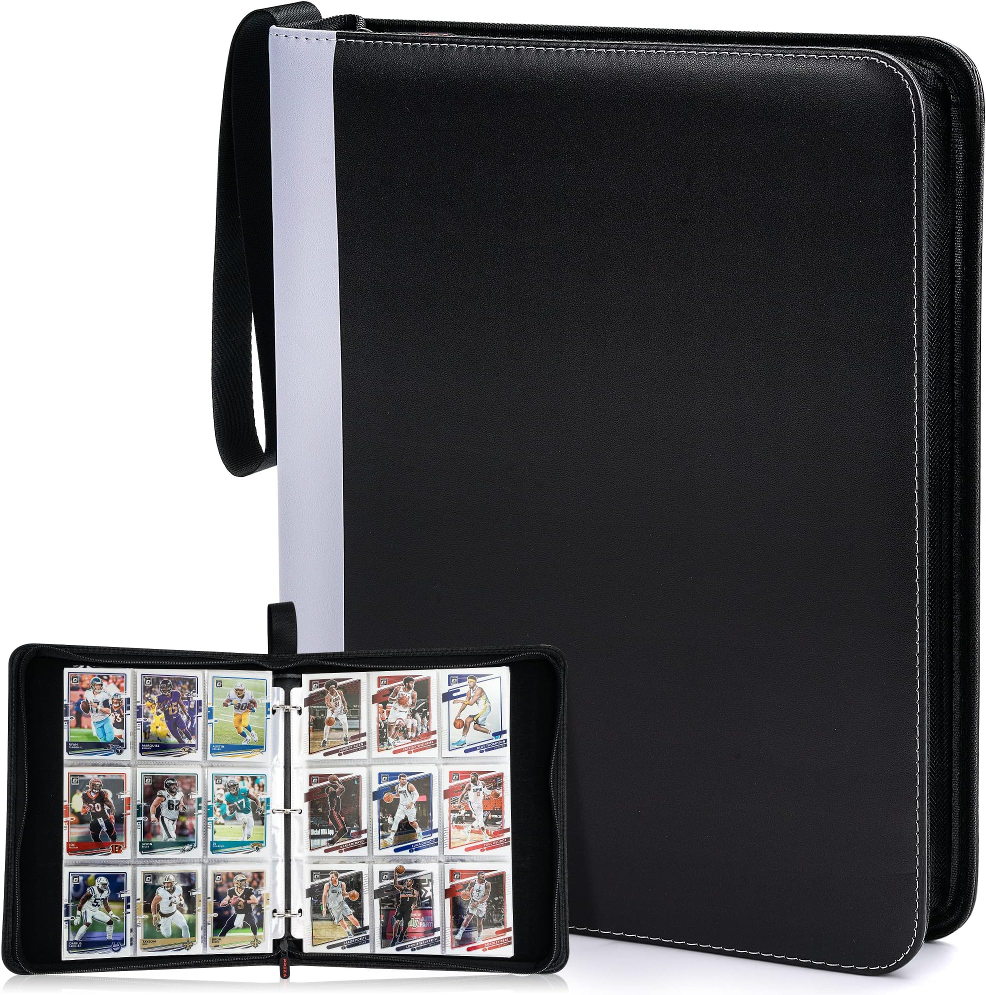Amazon.com: PREZA Trading Card Binder, 900 Cards, Black, Durable, Water ...