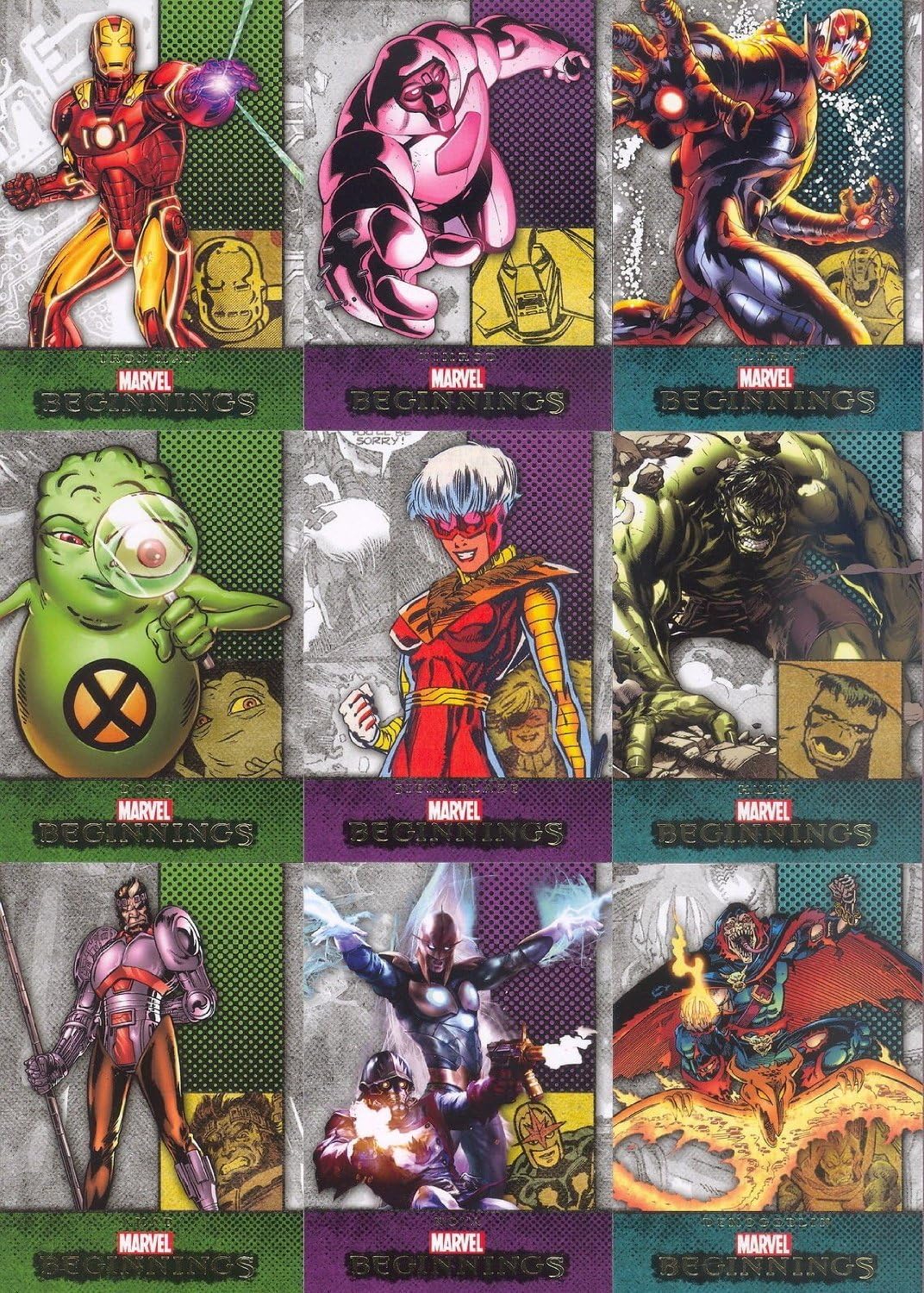 Amazon.com: MARVEL BEGINNINGS SERIES 2 2012 UPPER DECK COMPLETE BASE ...