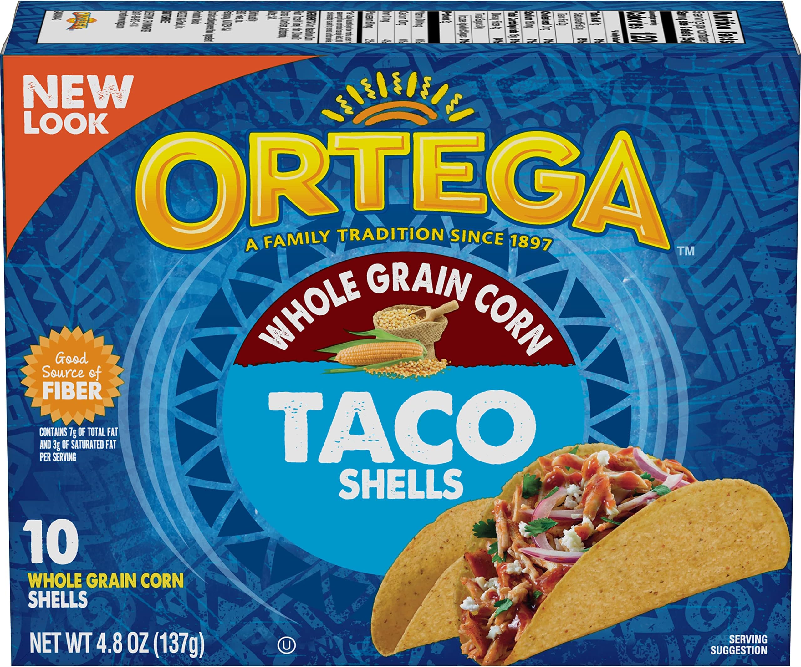 Amazon.com: Ortega Whole Grain Taco Shells, 4.85 Ounce, 10 Shells