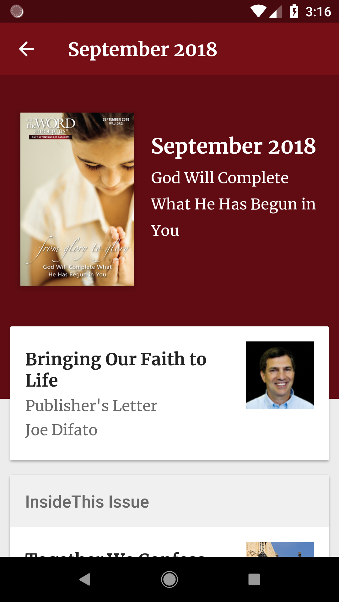 The Word Among Us Catholic Mass App – Daily Mass Readings & Prayer ...