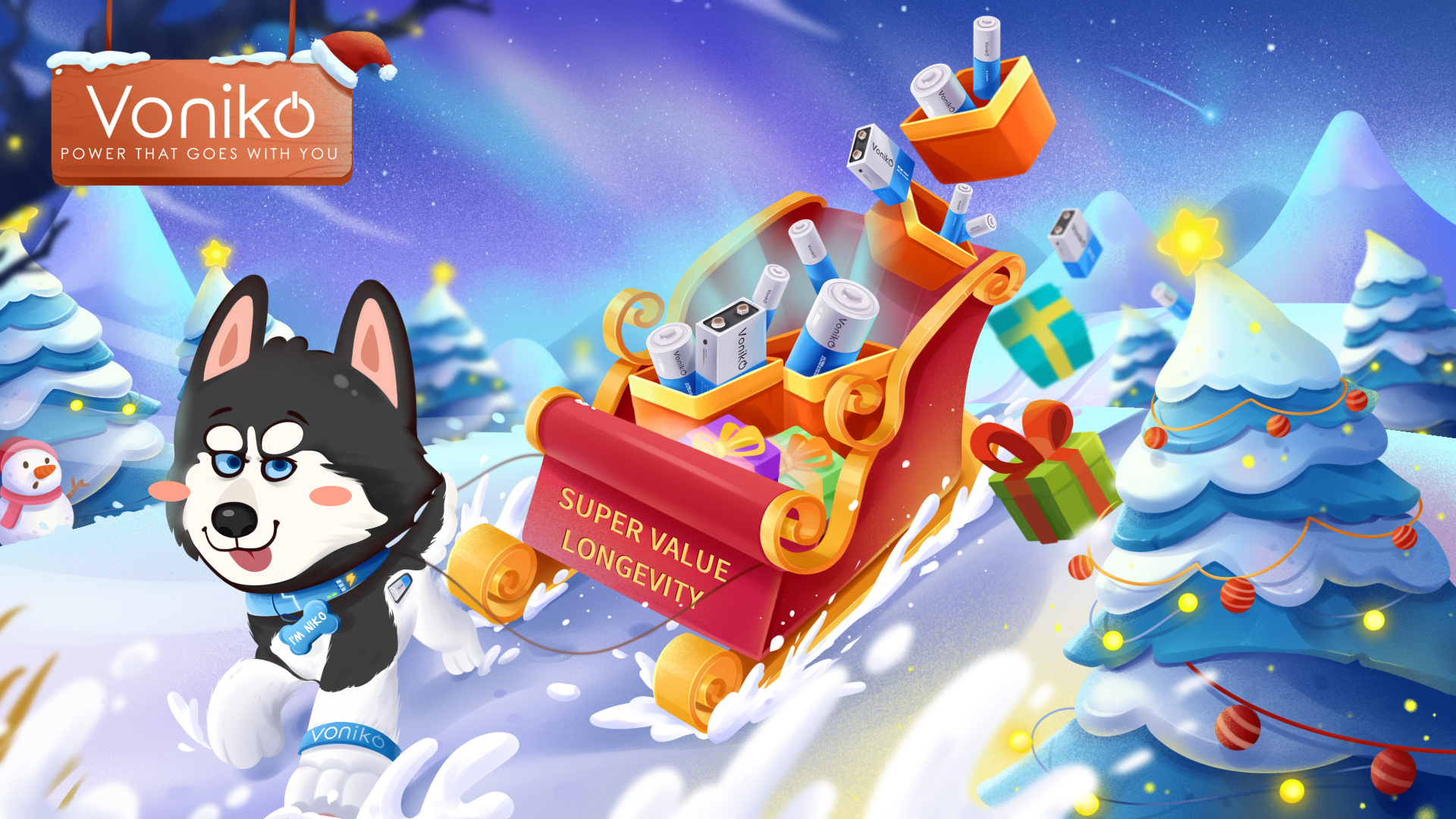 Snapklik.com : Voniko - Premium Alkaline Battery - AA And AAA 200-Count ...