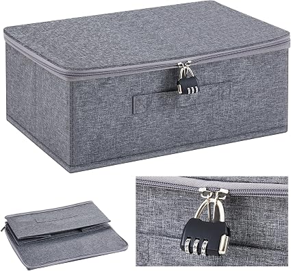 Amazon.com: Briwooody Discreet Lockable Toy Bag Storage Organizer Toy ...