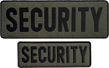 Amazon.com: Bluyellow 2Pcs Embroidered Security Patch Set, Fits Vest ...