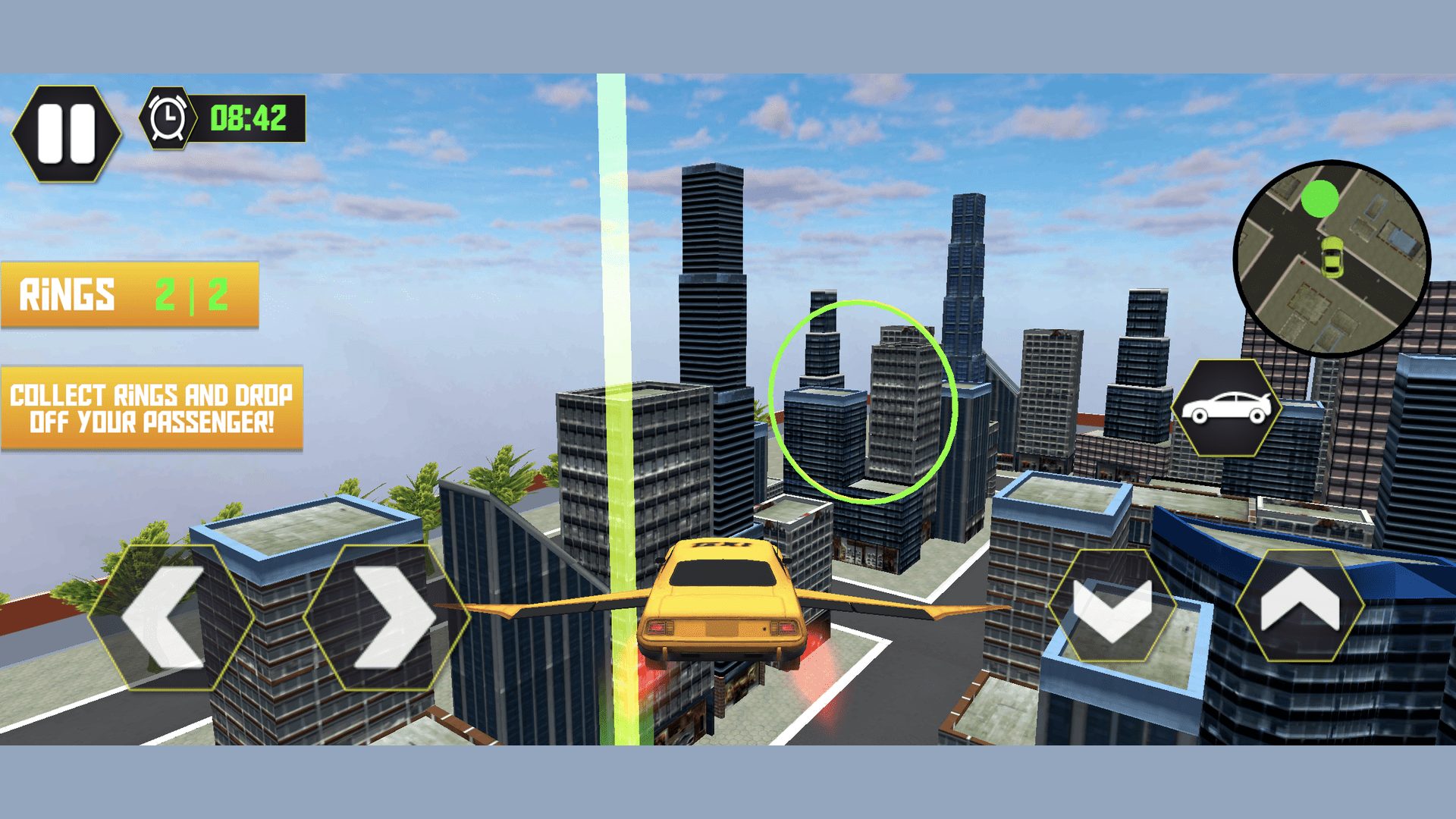 Flying Car Taxi Games 2024, Flying Taxi Simulator 3D, Taxi Transport ...
