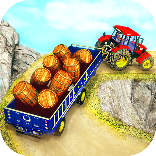 Tractor Trolley Cargo Transport Game: Offroad Large Rear Wheels Farming ...