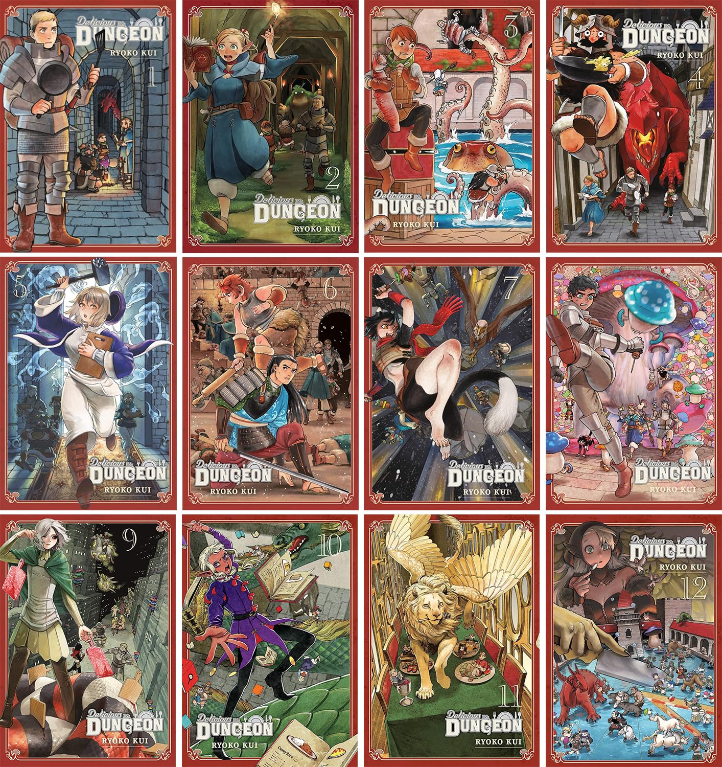 Delicious in Dungeon Manga Set Vol. 1-11 by Ryoko Kui: Amazon.co.uk ...