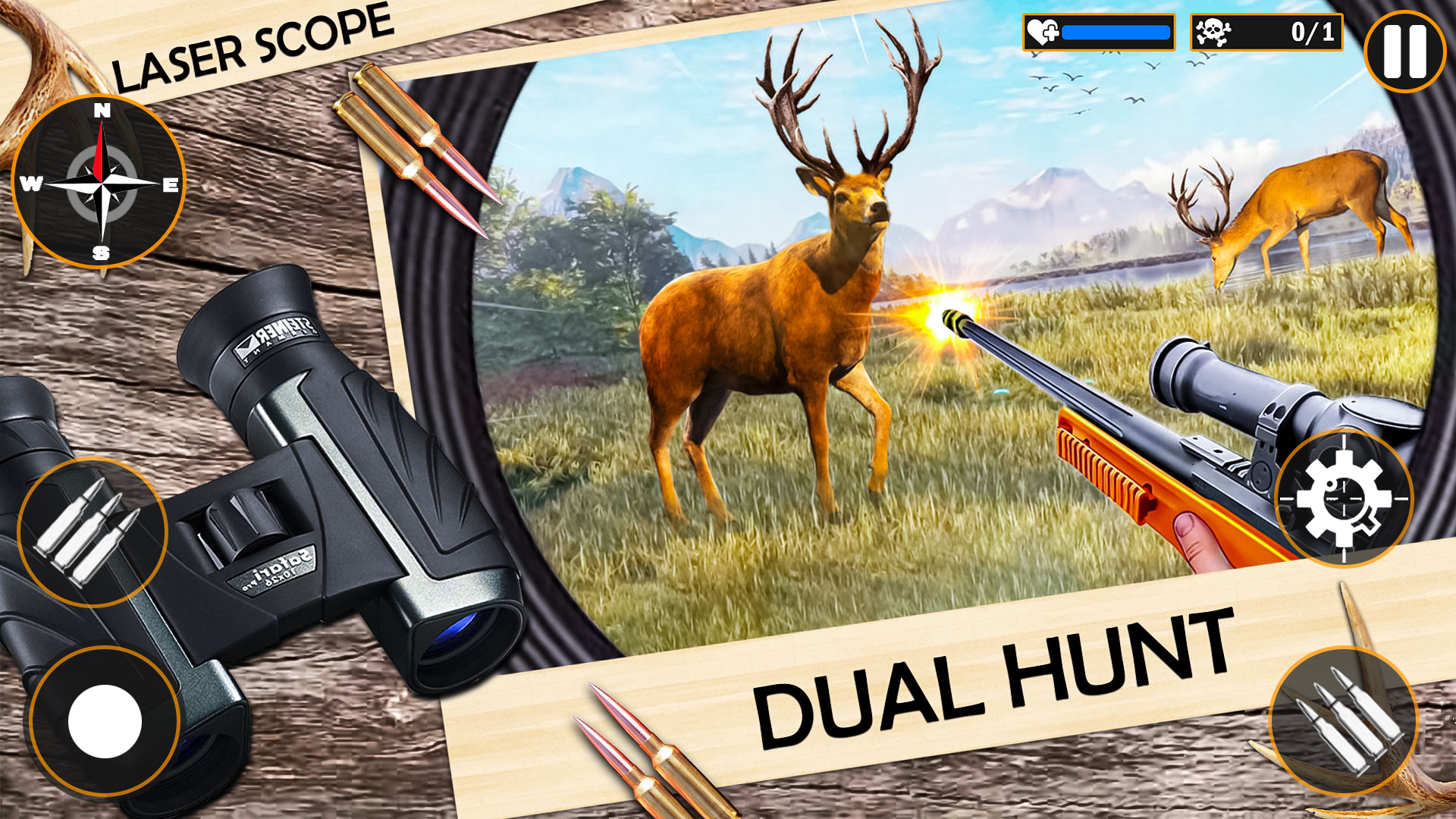 Hunting Clash 3D Hunter Games:Wild Hunting : Wild Animal Hunting Games ...