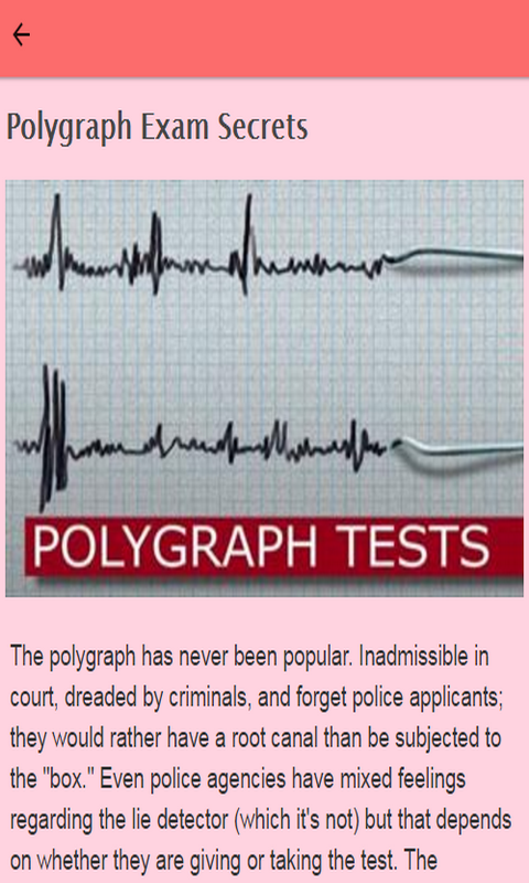 How To Pass A Lie Detector Test - App on Amazon Appstore